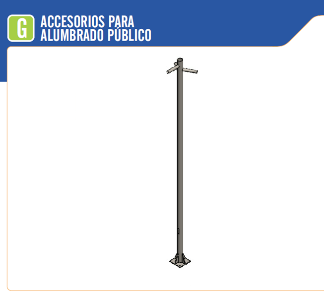 Poste Metalico Alumbrado Publico - Electromecanicajyd